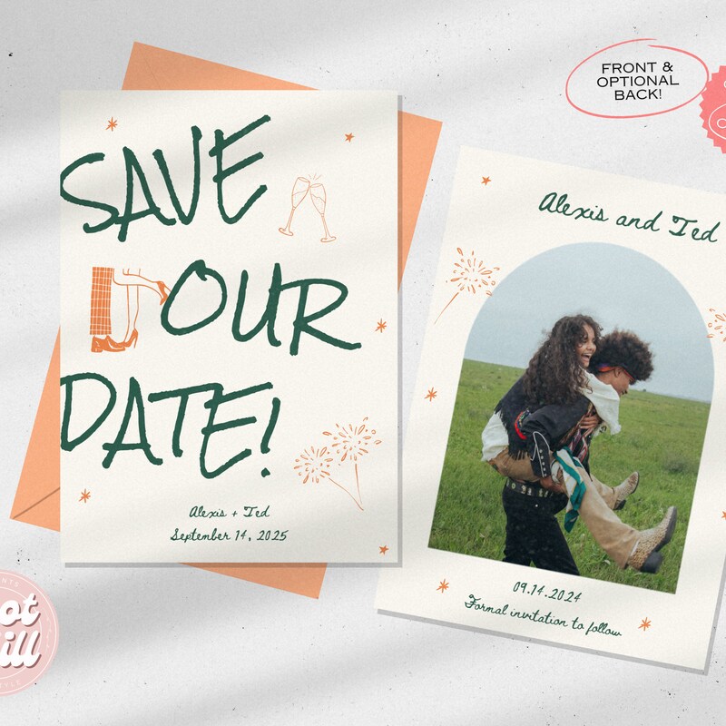 Fun Save the Date - Etsy