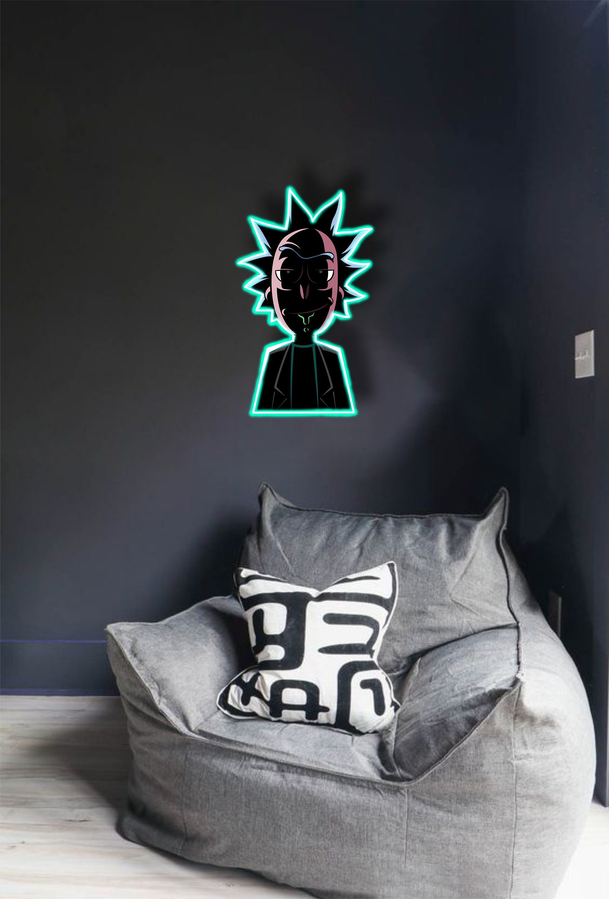 Rick and Morty Neon Sign, Rick and Morty Led Light, Rick Neon Sign ...