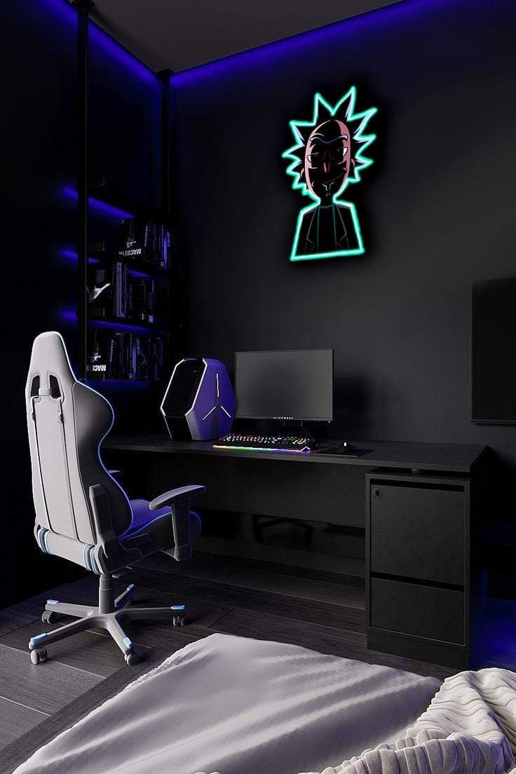 Rick and Morty Neon Sign, Rick and Morty Led Light, Rick Neon Sign ...