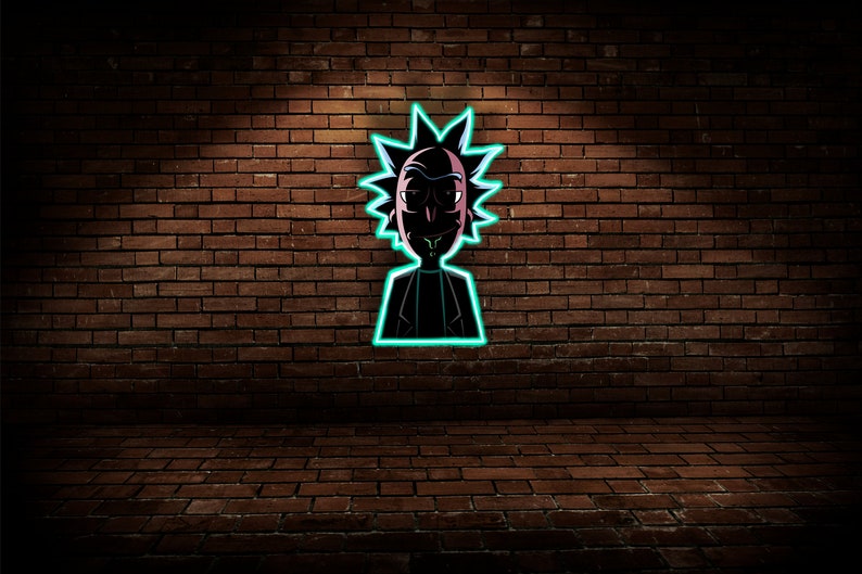 Rick and Morty Neon Sign, Rick and Morty Led Light, Rick Neon Sign ...