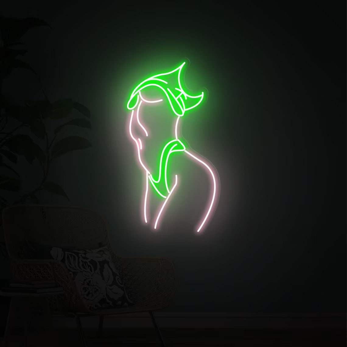 Body Neon Sign, Girl Body Neon Sign, Woman Led Light, Woman Body Neon ...