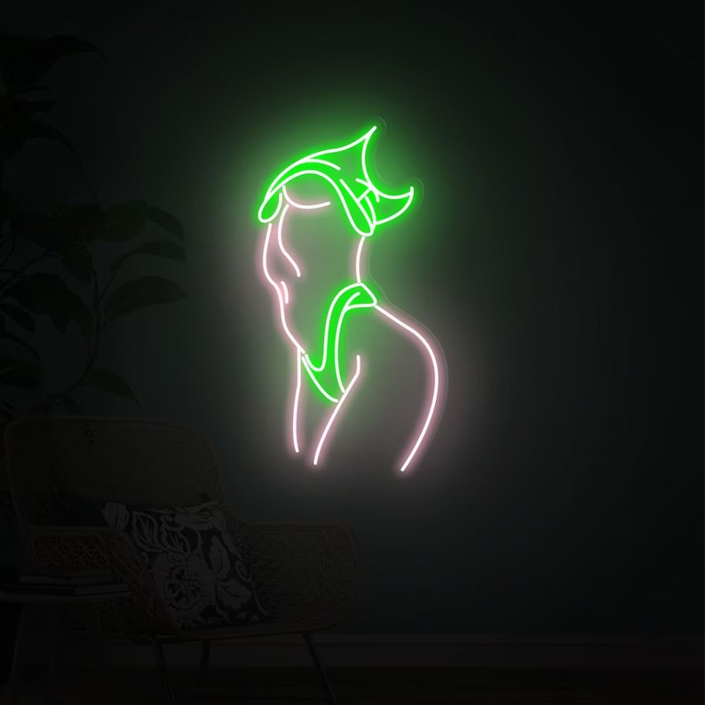 Body Neon Sign, Girl Body Neon Sign, Woman Led Light, Woman Body Neon ...