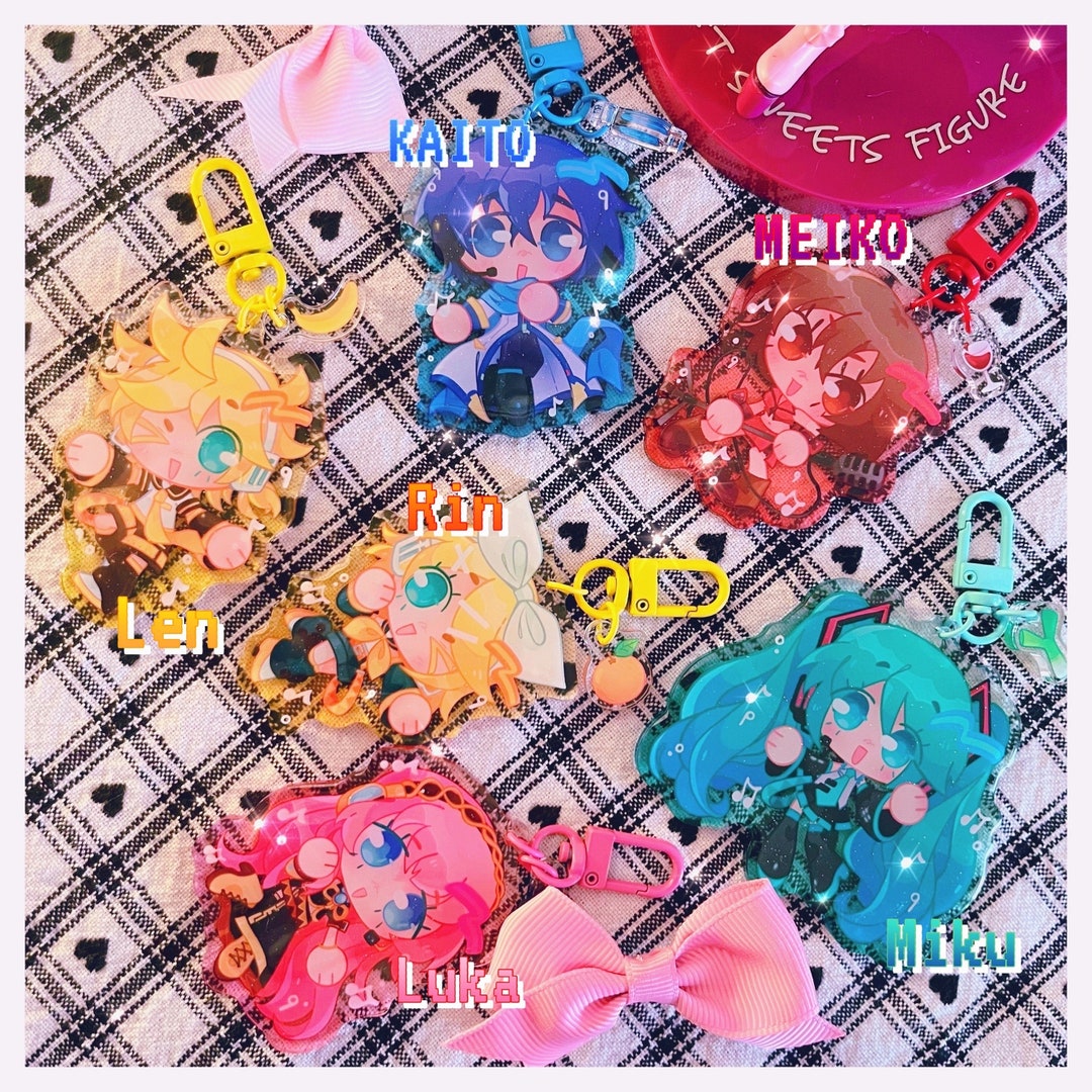 IN STOCK Cute Anime VOCALOID Hatsune Miku Glitter Keychain - Etsy