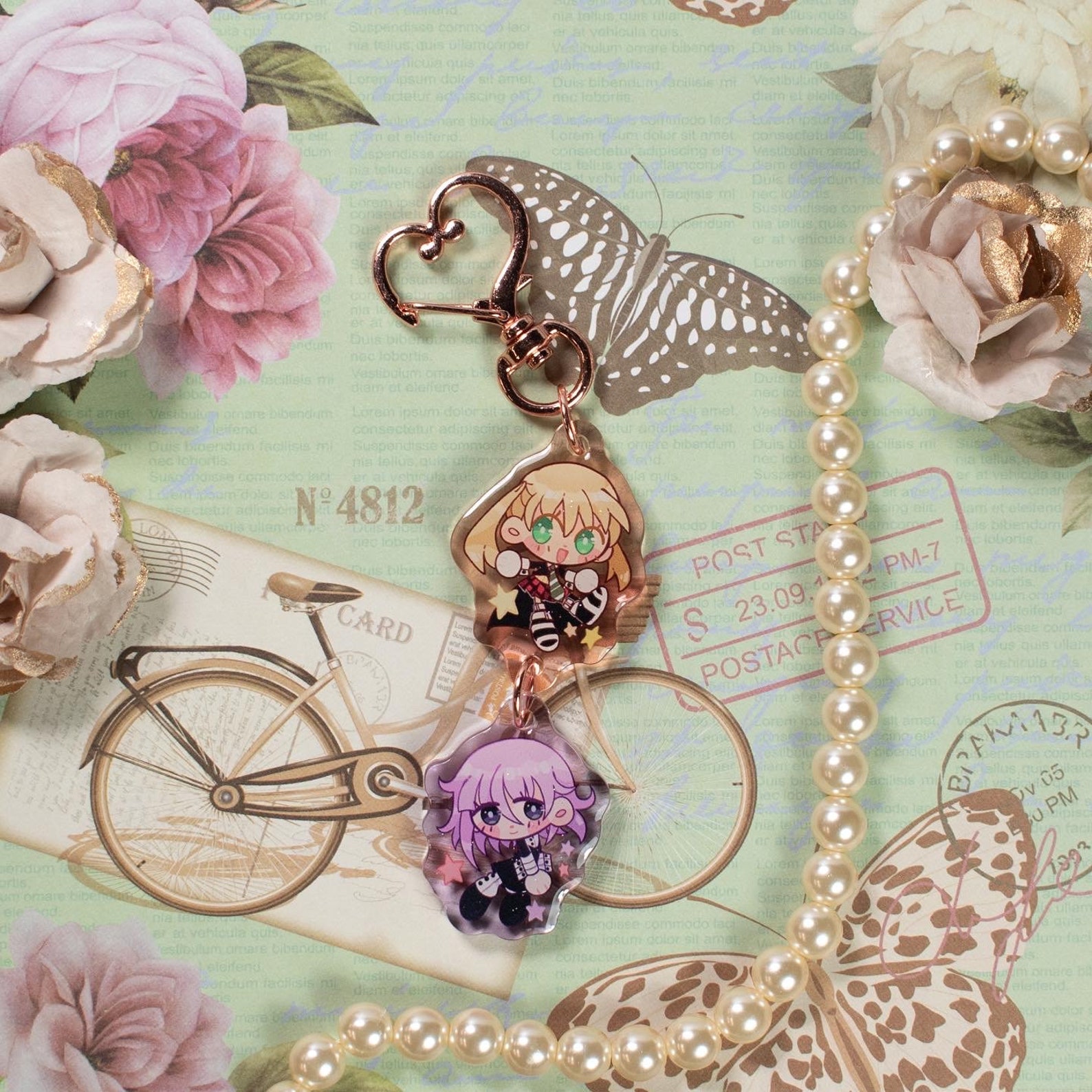 Cute Anime Soul Eater Cromaka Phone Charm Linked Keychain - Etsy