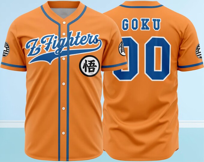 Personalized Z Fighters Goku Dragon Ball Baseball Jersey, Lover Goku ...