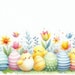 Easter Borders Watercolor Clipart, 14 JPG, Digital Download, Easter ...