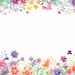 Border Spring Flowers Clipart, 12 JPG, Digital Download, Digital Paper ...