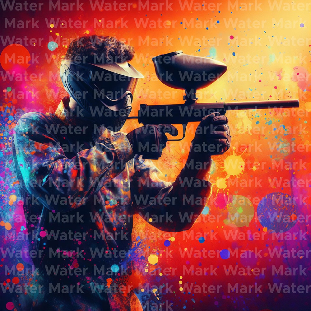 Paintball Clipart, 12 Jpg, Digital Download, Sports Clipart, Junk ...