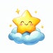 Little Star Clipart, 11 JPG, Digital Download, Cloud Clipart,scrapbooks ...