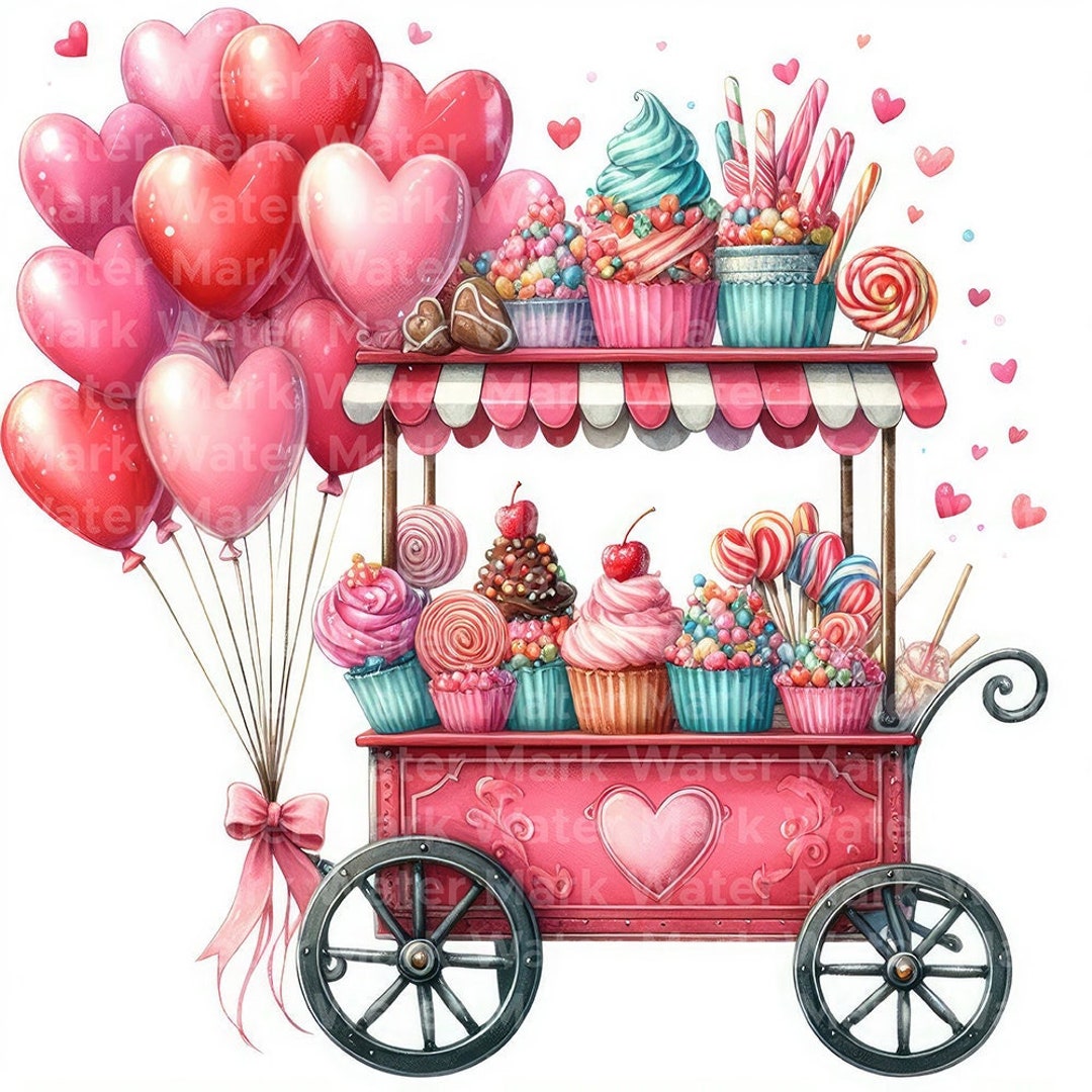 Valentine's Day Candy Clipart, 12 JPG, Digital Download, Scrapbooks ...