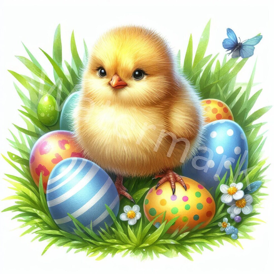 Easter Chicks Clipart, 11 Jpg, Digital Download, Scrapbooks, Junk ...