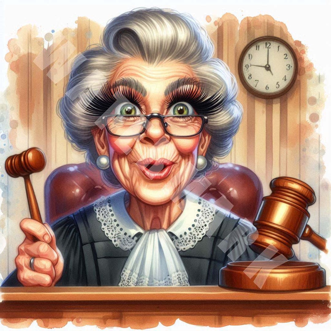 Funny Old Lady Judge Clipart 12 JPG Court Clipart Grandma Judge ...