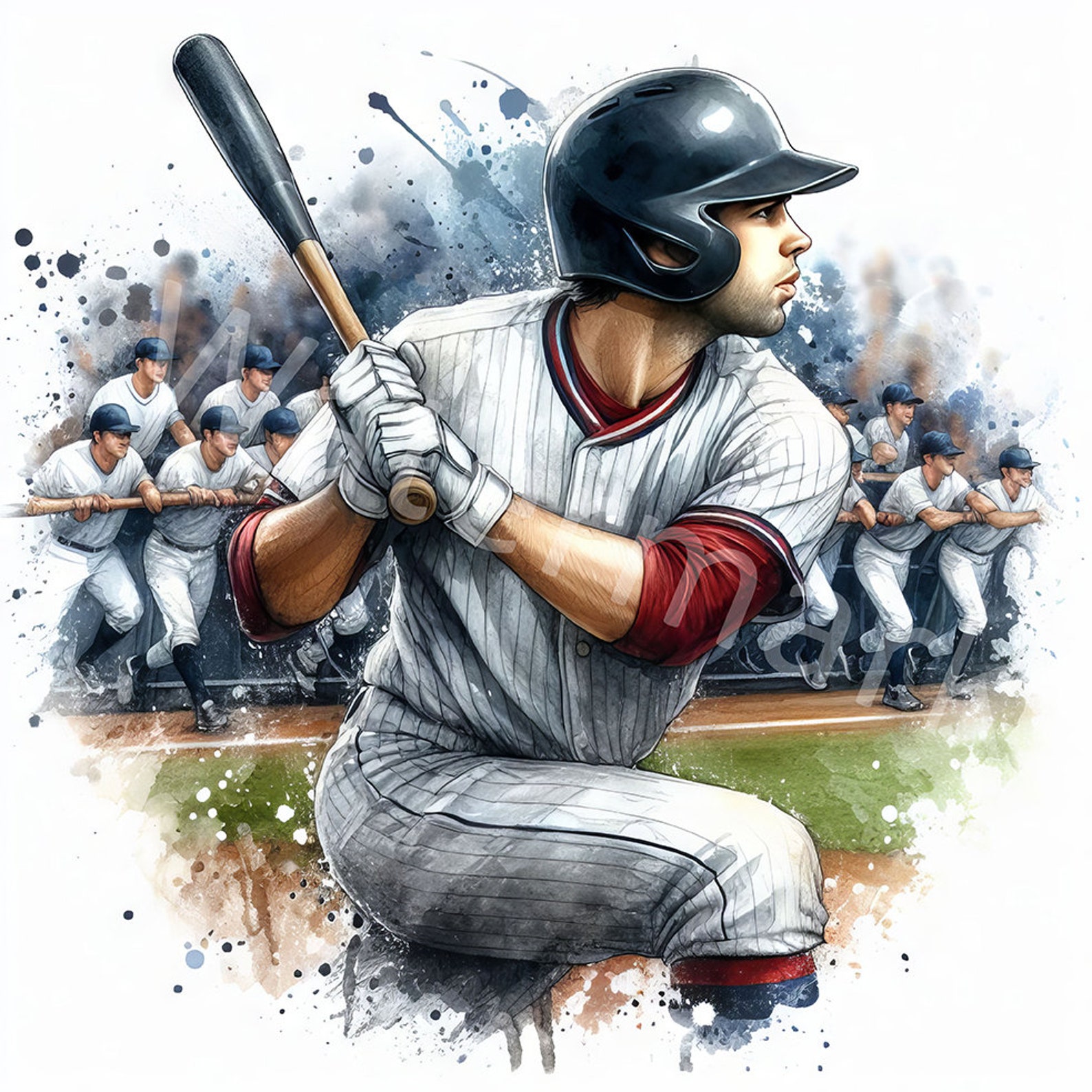 Watercolor Baseball Clipart: Sports Illustrations (digital Download) - Etsy