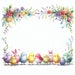 Watercolor Easter Borders Clipart: Chicks & Eggs, Floral Frames ...
