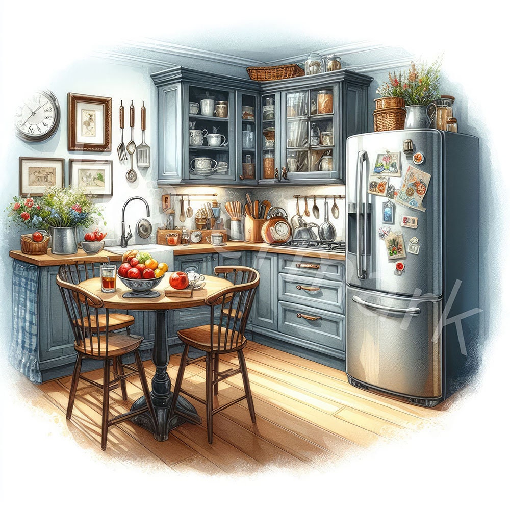 Kitchen Clipart, 12 Jpg, Digital Download, Memory Books, Scrapbooks ...