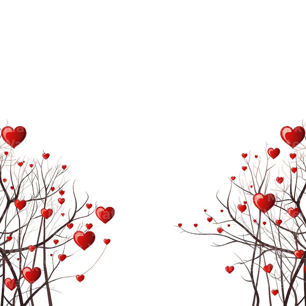 Valentine's Day Hearts Frame Clipart, 12 JPG, Digital Download, Digital ...