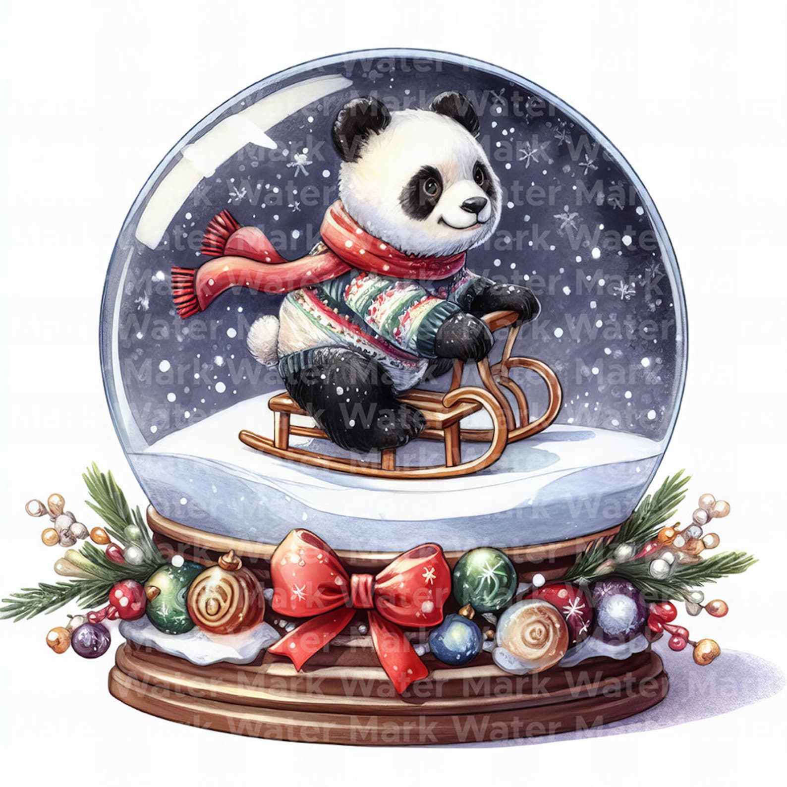 Christmas Snow Globe Clipart, 13 Jpg, Digital Download, Card Making ...