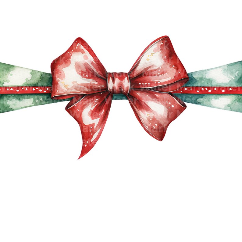 Watercolor Christmas Borders Clipart: Holiday Garlands (digital ...
