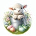 Easter Lamb Clipart, 11 Jpg, Digital Download, Easter Animals, Digital ...