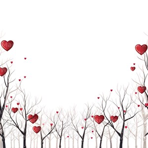 Valentine's Day Hearts Frame Clipart, 12 JPG, Digital Download, Digital ...