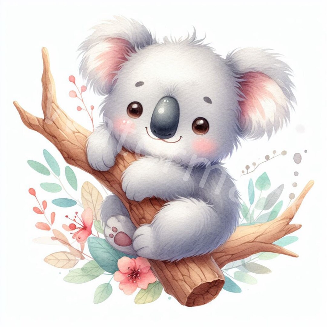Koala Bear Clipart, 11 Jpg, Digital Download, Children's Illustrations ...