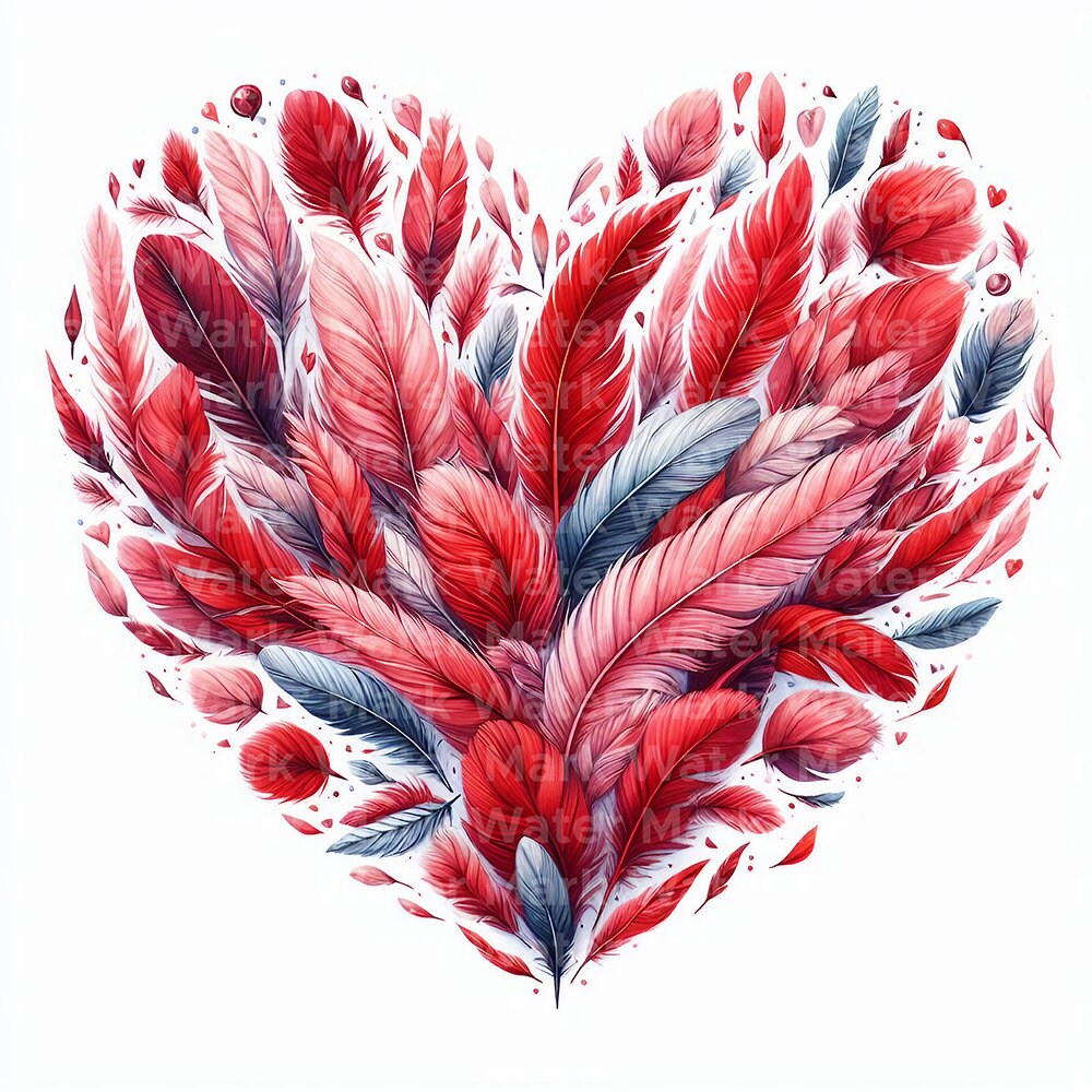 Valentines Day Heart Clipart, 12 Jpg, Couple in Love, Digital Download ...