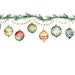 Watercolor Christmas Borders Clipart: Garland Designs (digital Download ...
