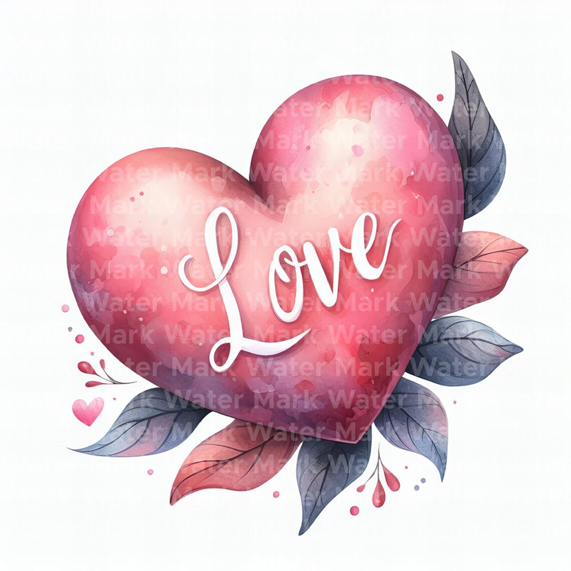 Valentines Day Heart Clipart, 12 Jpg, Couple in Love, Digital Download ...