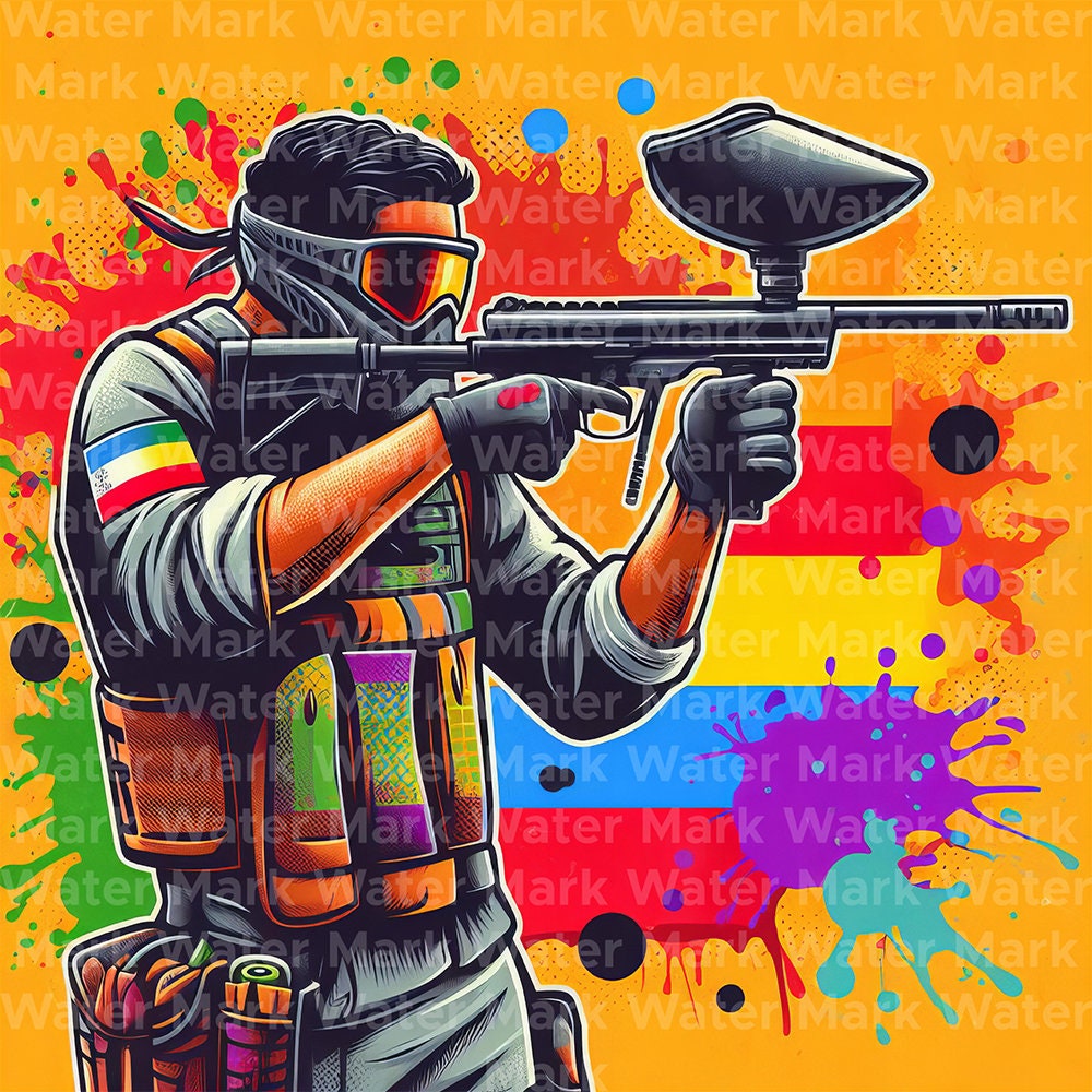 Paintball Clipart, 12 Jpg, Digital Download, Sports Clipart, Junk ...