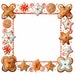 Gingerbread Border Clipart, 11 JPG, Digital Download, Digital Paper ...