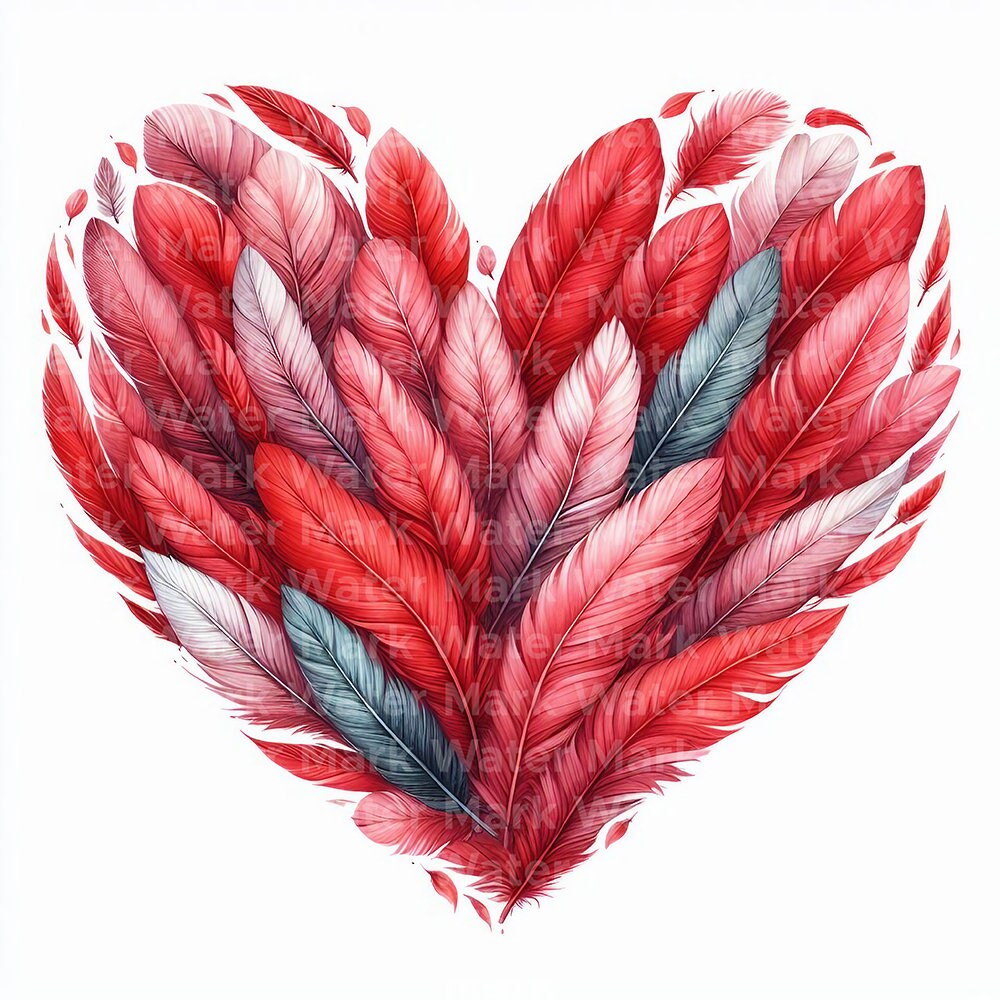 Valentines Day Heart Clipart, 12 Jpg, Couple in Love, Digital Download ...