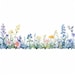 Border Spring Flowers Clipart, 12 JPG, Digital Download, Digital Paper ...