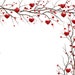 Valentine's Day Hearts Frame Clipart: Watercolor Card Making (digital ...