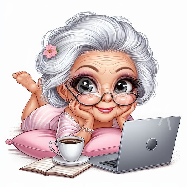 Funny Woman Clipart - Etsy