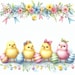 Easter Borders Watercolor Clipart, 11 JPG, Digital Download, Easter ...