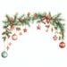 Christmas Border Clipart, Holiday Frame, Festive for Cards Scrapbooking ...