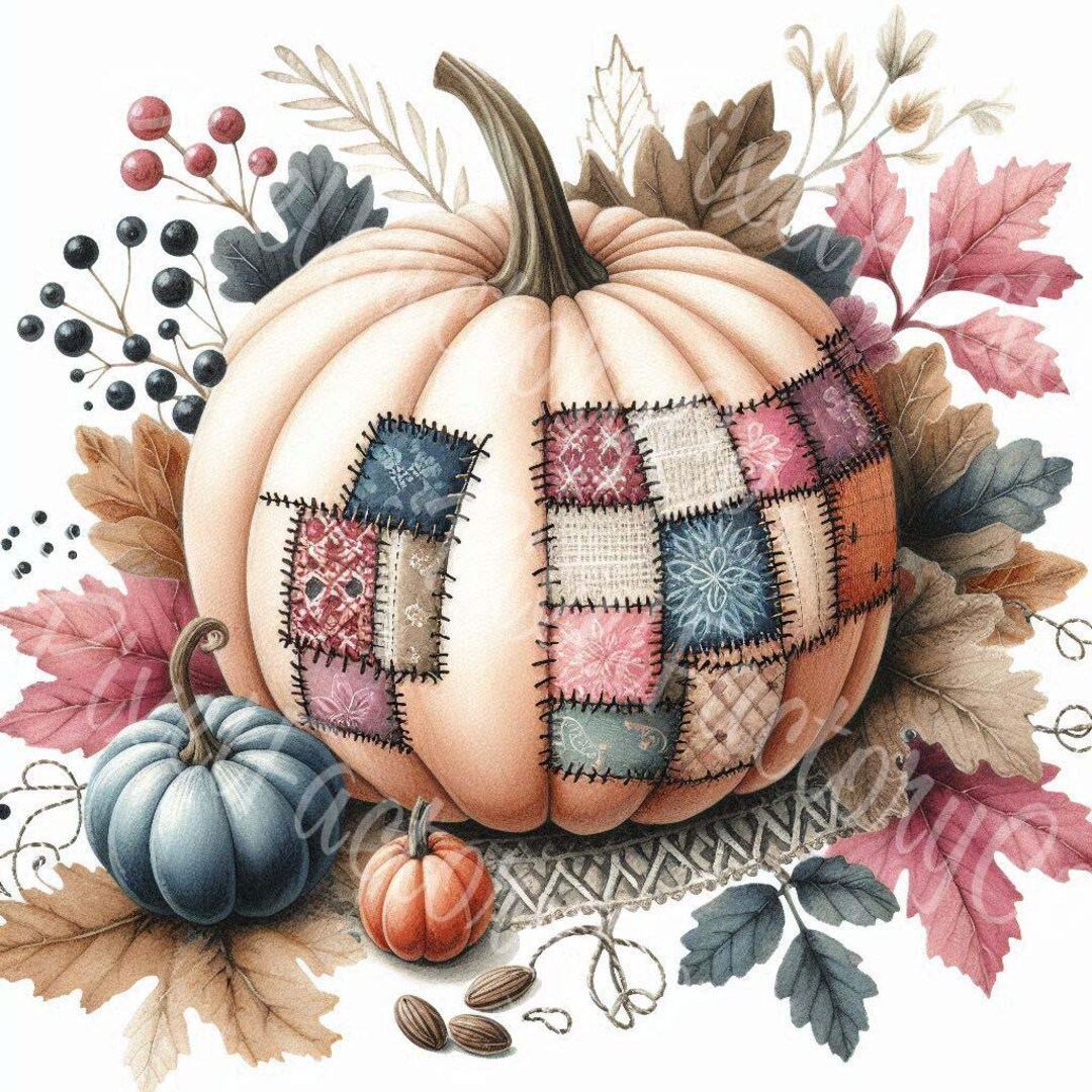 Watercolor Pumpkin Clipart Set: Spooky Fall Digital Art (12 JPG) - Etsy