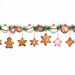 Christmas Borders Clipart: Gingerbread & Baubles Garlands (digital ...