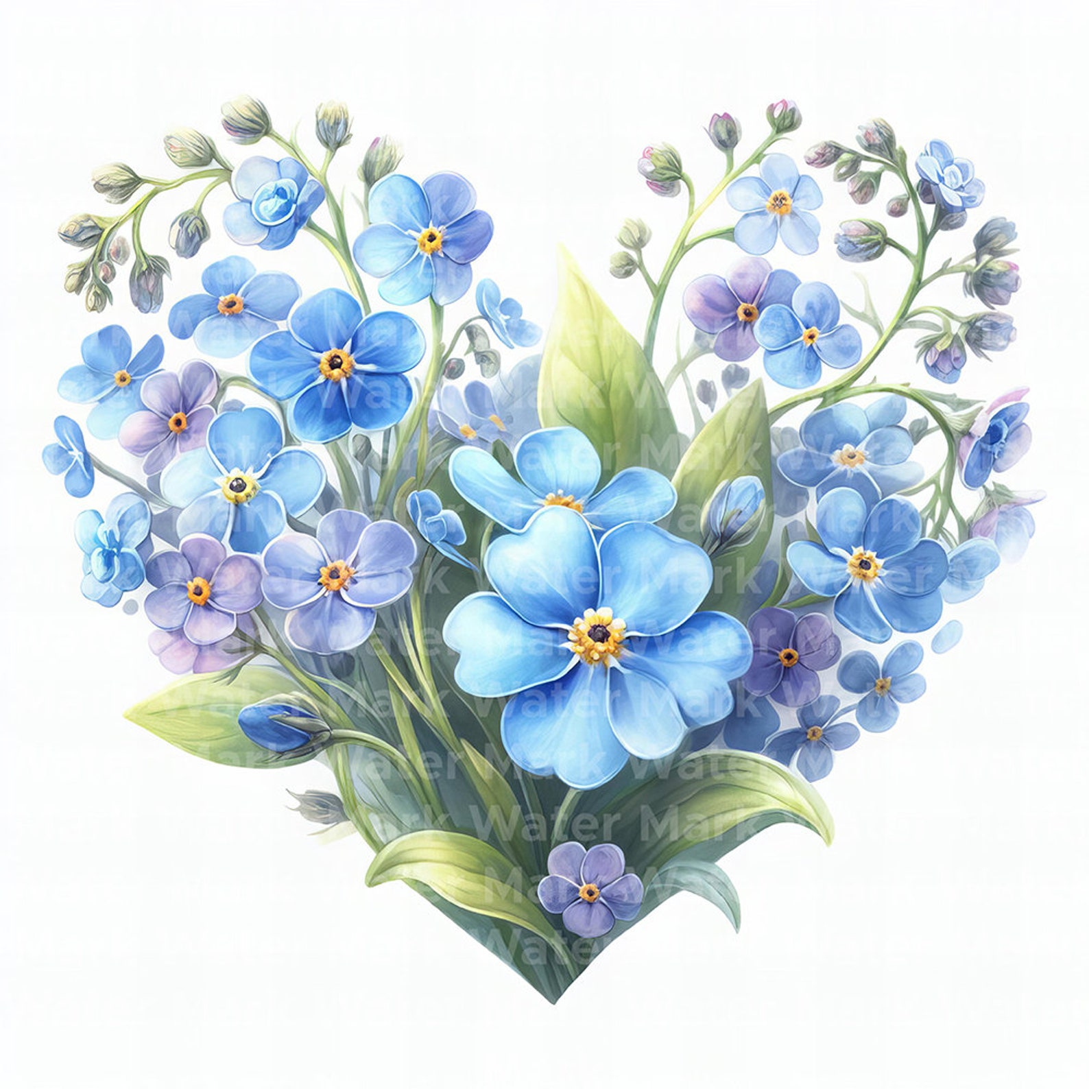 Valentines Day Clipart, 12 Jpg, Digital Download, Flower Heart, Junk ...