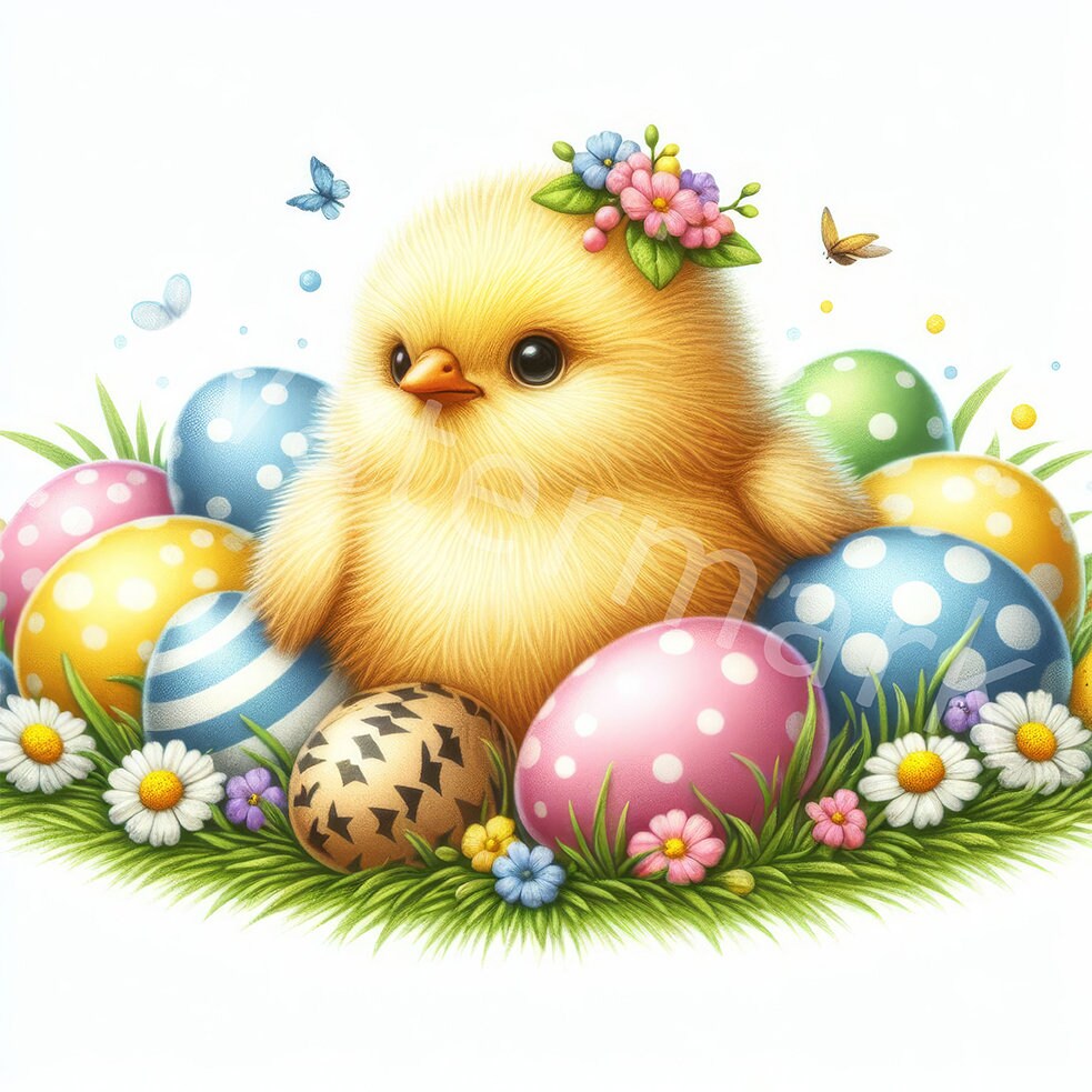 Easter Chicks Clipart, 11 Jpg, Digital Download, Scrapbooks, Junk ...