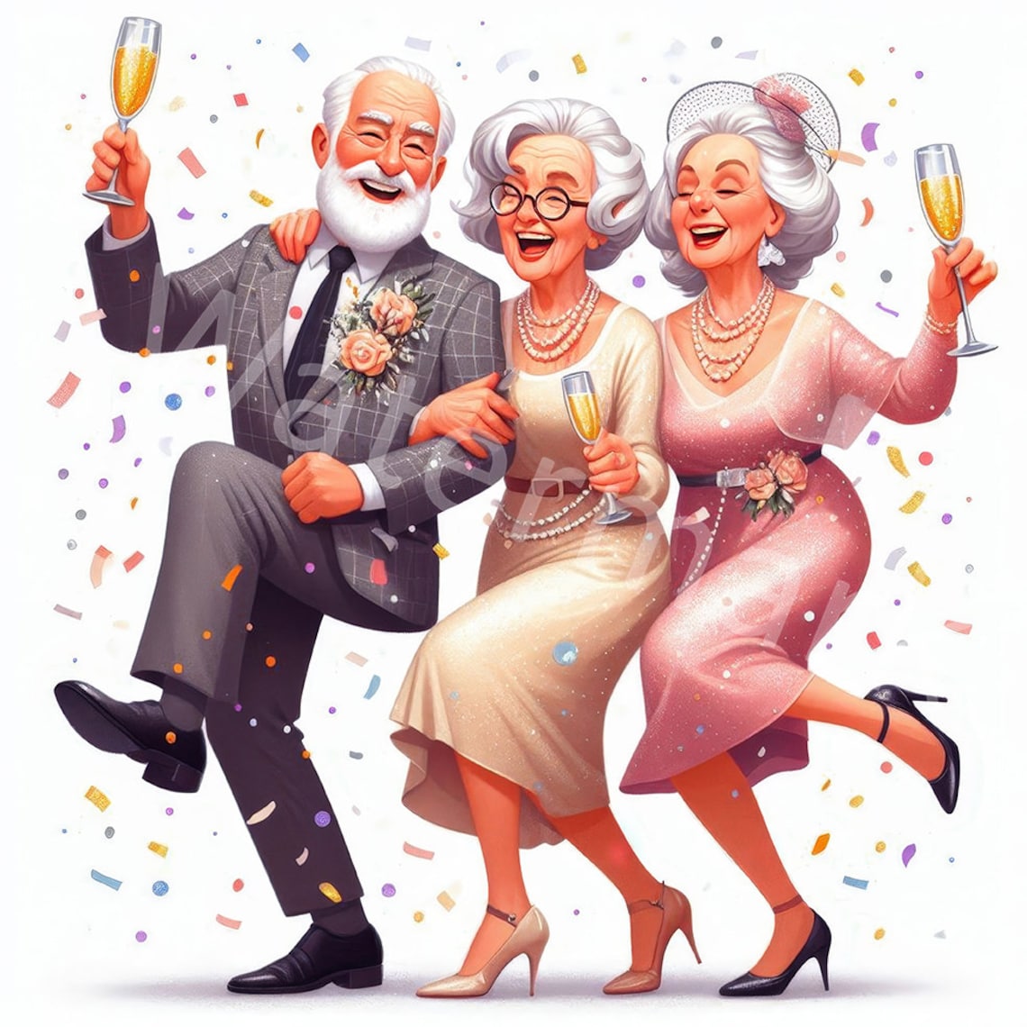 Senior Prom Clipart: Dancing Couple Graphics (digital Download) - Etsy