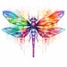 Magic Dragonfly Clipart, 12 Jpg, Digital Download, Watercolor, Digital ...