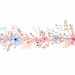 Watercolor Flower Border Clipart: Floral Frame Graphics (digital ...
