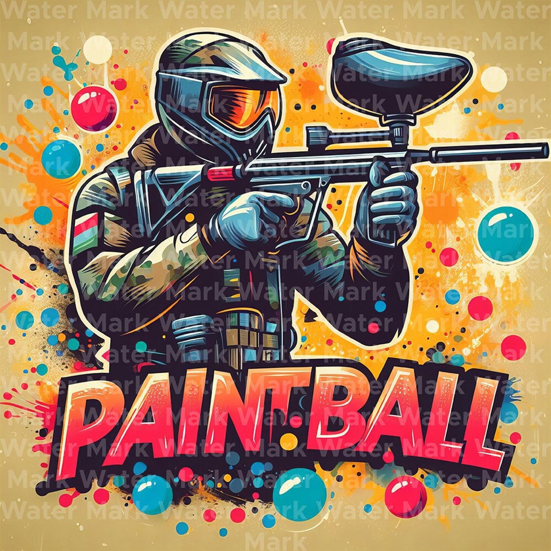 Paintball Clipart, 12 Jpg, Digital Download, Sports Clipart, Junk ...