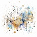 Watercolor Music Notes Clipart: Musical Graphics (digital Download ...