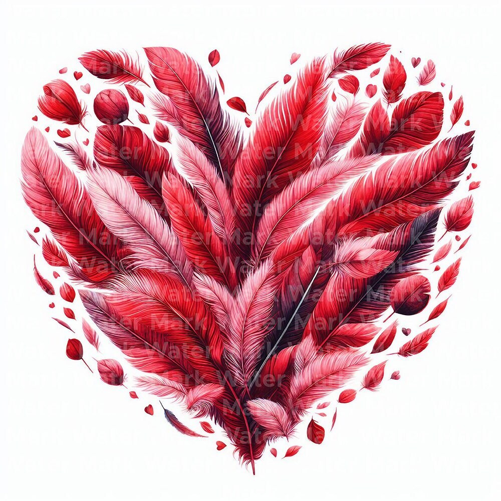 Valentines Day Heart Clipart, 12 Jpg, Couple in Love, Digital Download ...