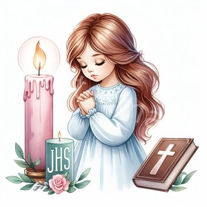 First Holy Communion Clipart, 12 JPG, Digital Download, Digital Paper ...