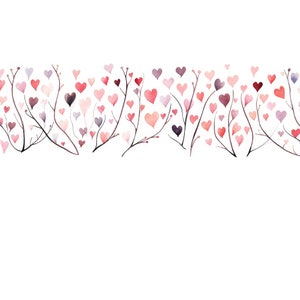 Valentines Day Borders Watercolor Clipart, 12 JPG, Digital Download ...