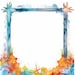 Watercolor Floral Frame Clipart: Rainbow Border (digital Download) - Etsy