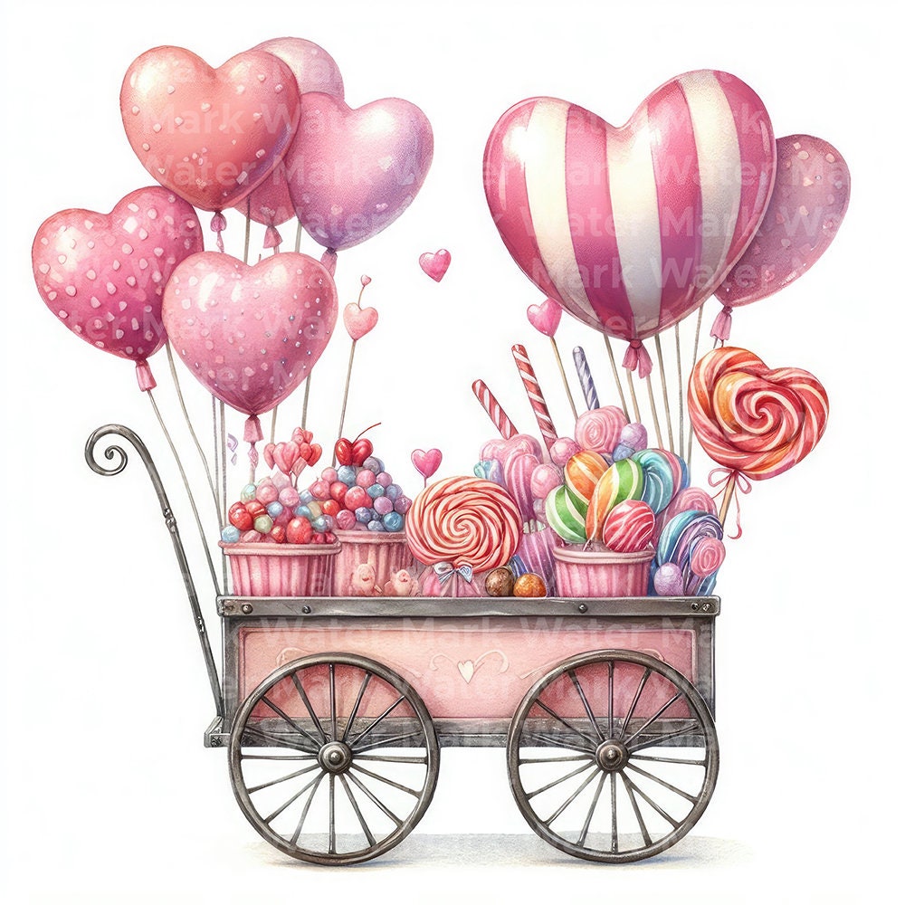 Valentine's Day Candy Clipart, 12 JPG, Digital Download, Scrapbooks ...